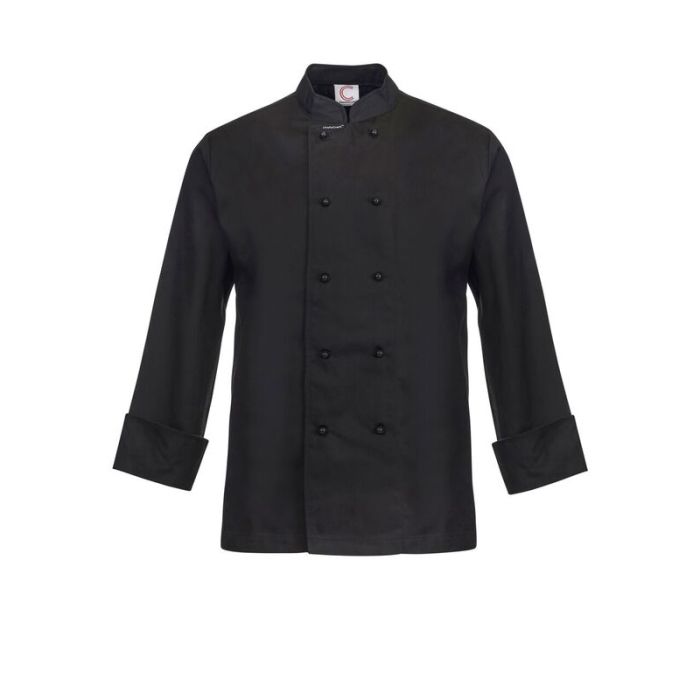ChefsCraft Classic Black Chefs Jacket - Long Sleeve | WorkArmour Solutions