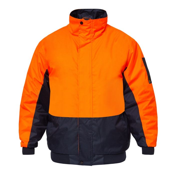 WorkCraft Thunder Hi Vis Modern Bomber Jacket | WorkArmour Solutions